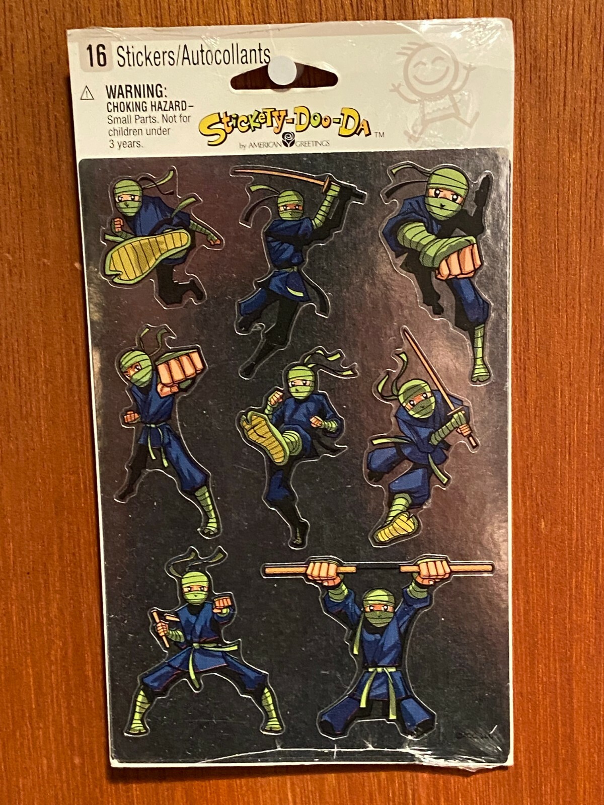American Greetings Ninja Stickers 2 Sheets 16 Ninja Stickers *NEW ...