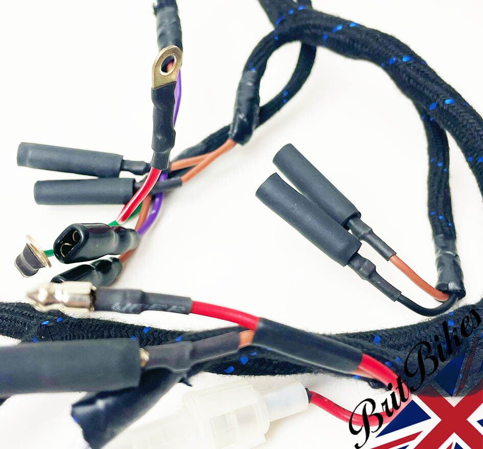 LUCAS MAIN WIRING HARNESS BSA BANTAM WIPAC S4609 D10 D14 D175 B175 ...