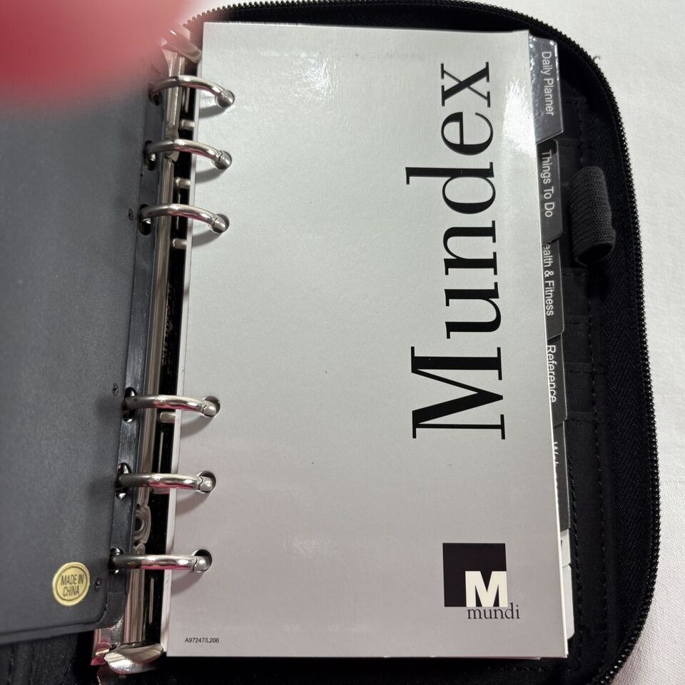 Vintage Mundi Mundex Faux Snakeskin Personal Portfolio Planner ...