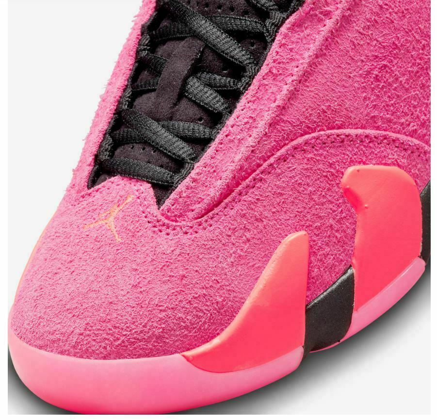 Air Jordan 14 Retro Low Women's Sz. 5 Pink Blast/Black-Flash Crimson ...