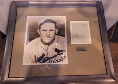 Rogers Hornsby(Hall Of Fame) Autographed Framed And Matted Autograph (JSA C.O.A) | eBay