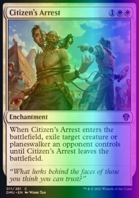 MTG Magic the Gathering Citizen's Arrest (11/552) Dominaria United LP ...