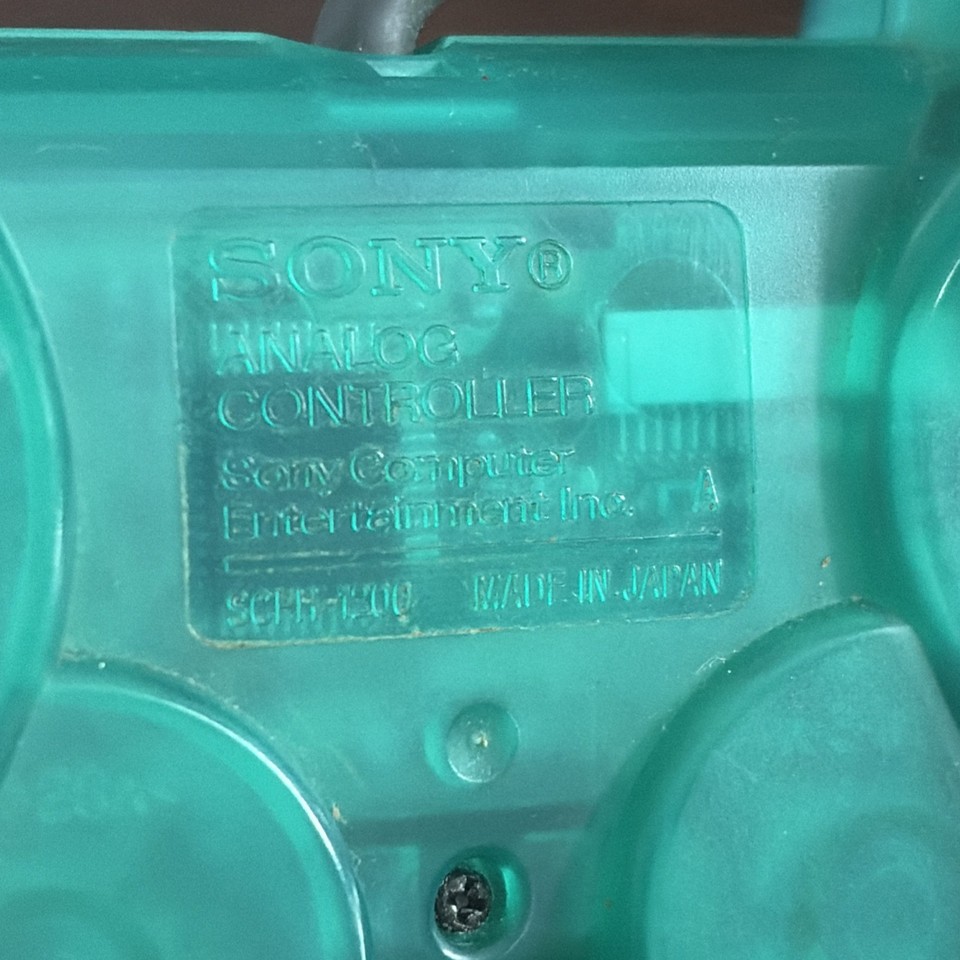 OEM Sony PlayStation PS1 Controller Emerald Green Analog SCPH-1200 ...