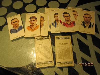 LAMBERT AND BUTLER'' FOOTBALLERS 1930-31'' 1931 PART SET @26/12/25 ...
