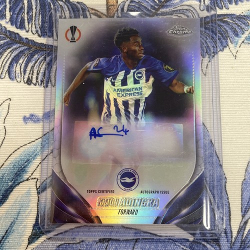 2023-24 Topps Chrome UCC UEFA - Simon Adingra - Autograph Auto Brighton ...