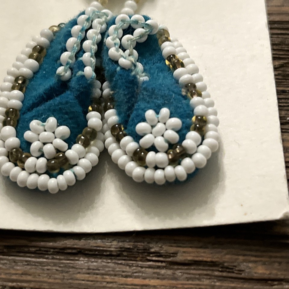 Indigenous People’s - Beautiful Turquoise DREAM CATCHER BABY MOCCASIN ...