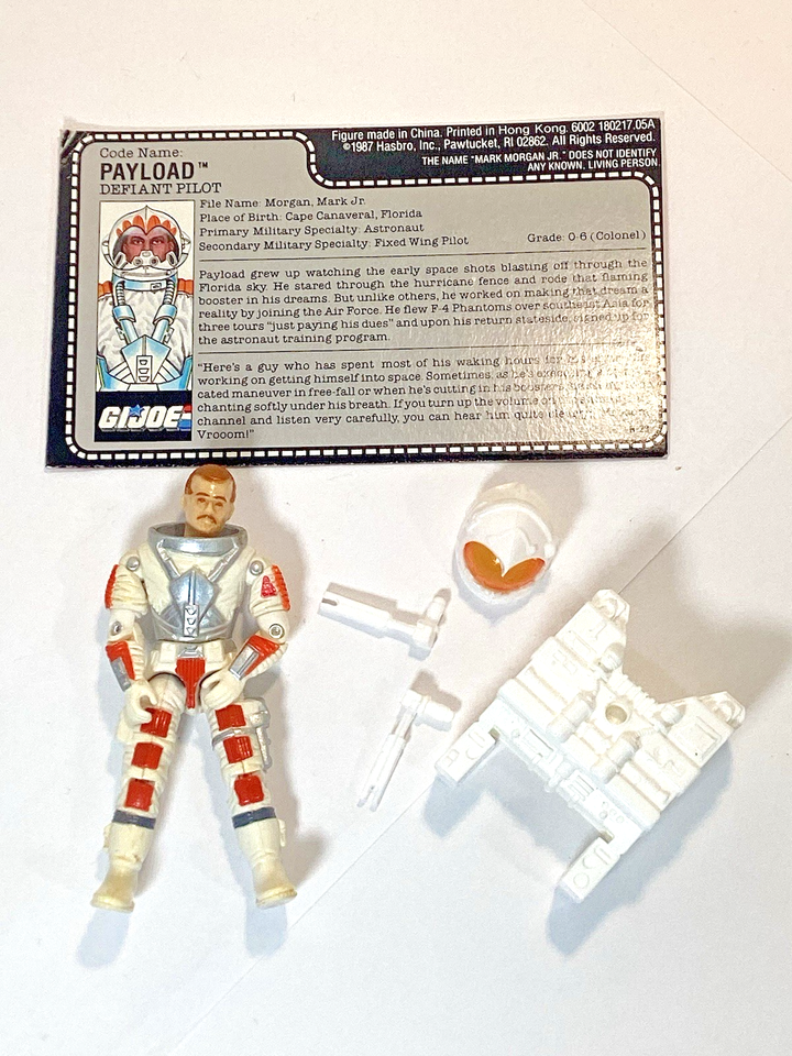 VINTAGE GI JOE ARAH PAYLOAD 1987 COMPLETE WITH CARD HASBRO | eBay