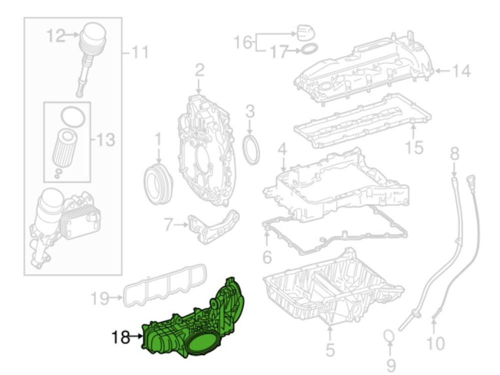 Genuine OEM Engine Intake Manifold Upper for Mercedes 6510904737 | eBay