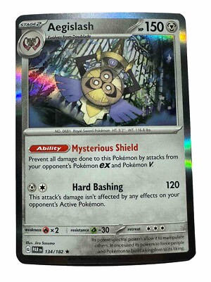Aegislash 134/182 - Holo Rare - Paradox Rift Pokemon TCG Card | eBay
