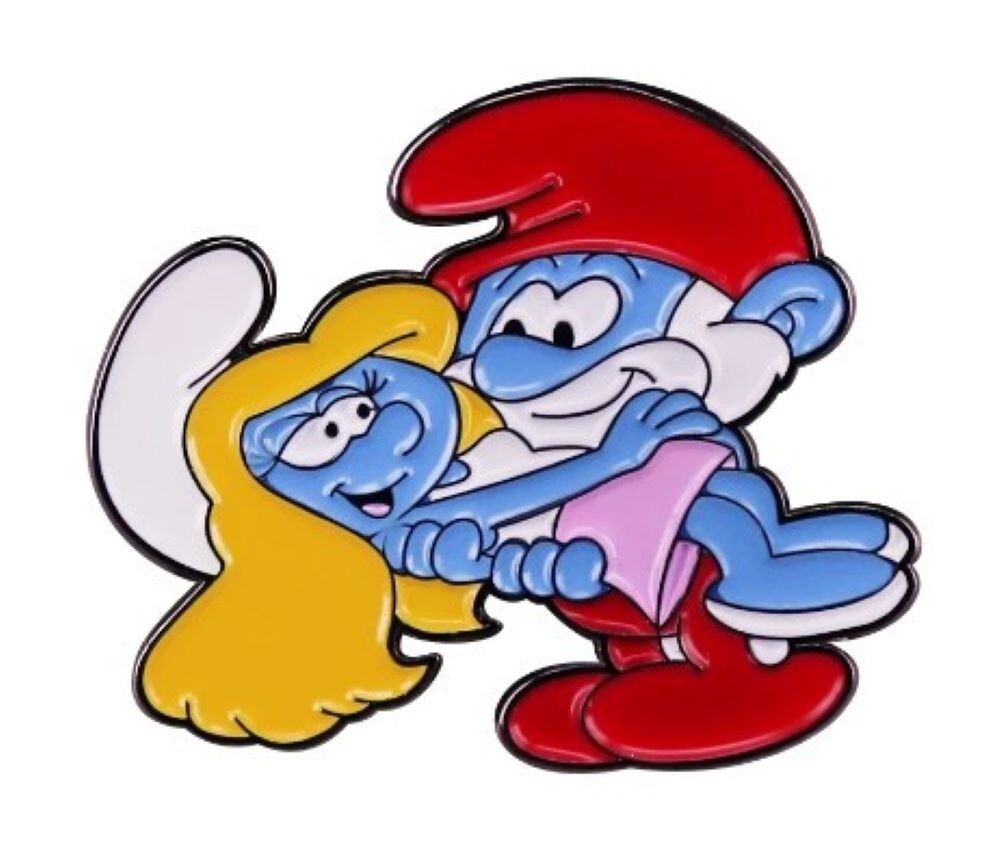 Smurfette And Papa Smurf