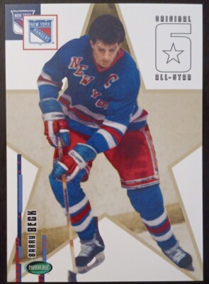 2003 - 2004 Parkhurst Barry Beck Original Six Rangers #68 Hockey Card ...