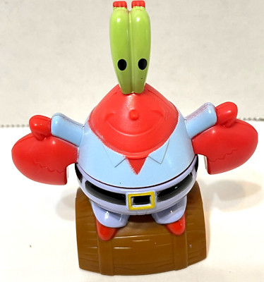Rare Viacom SpongeBob Squarepants Mr Krab Action Figure Spring Action ...