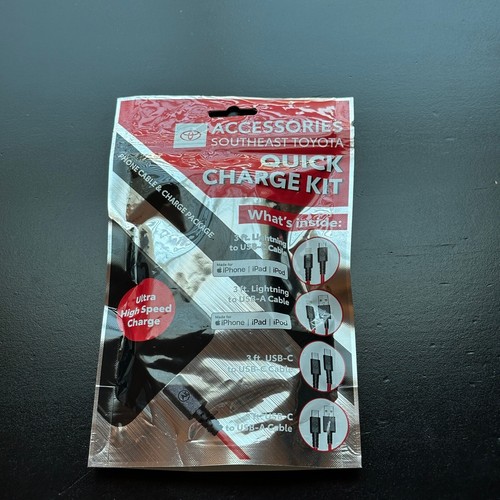 Toyota Quick Recharge Kit Phone Cable and charge package | eBay