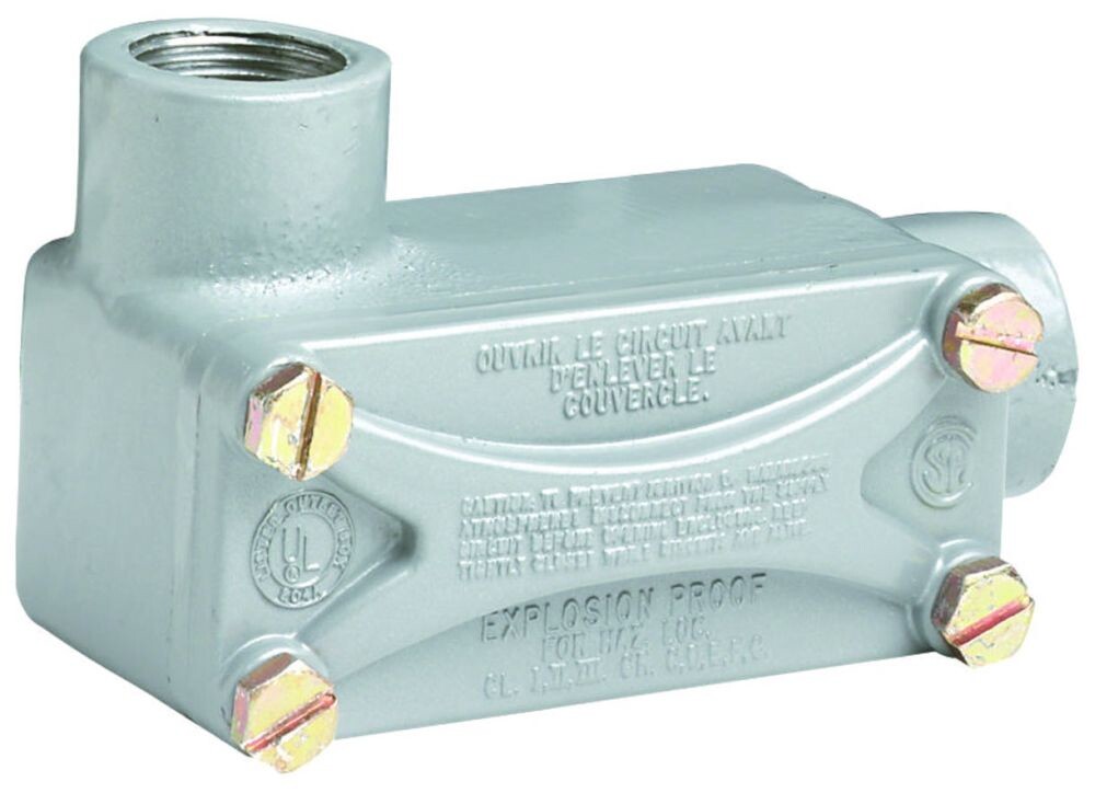 Killark XLL-1, Exp Proof Conduit Body, 1/2In Ll Type Al Haz Loc Fittin ...