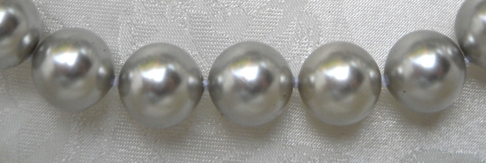 SINGLE STRAND MAJORCA/MALLORCA PEARL BRACELET 10MM GRAY PEARLS MAGNETIC ...