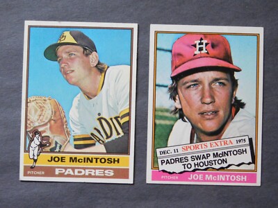 Joe McIntosh 2 Card Lot | eBay