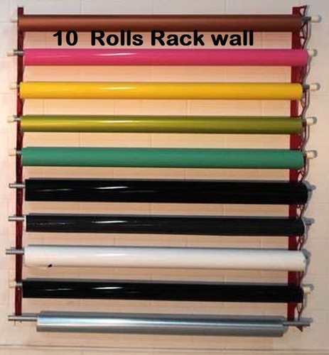 Auto Skins Wrap Vinyl Storage Racks wall hold 10 rolls vinyl window ...