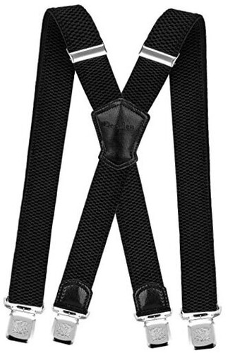 Mens Suspenders Very Strong Clips Heavy Duty Braces Big and Tall X ...
