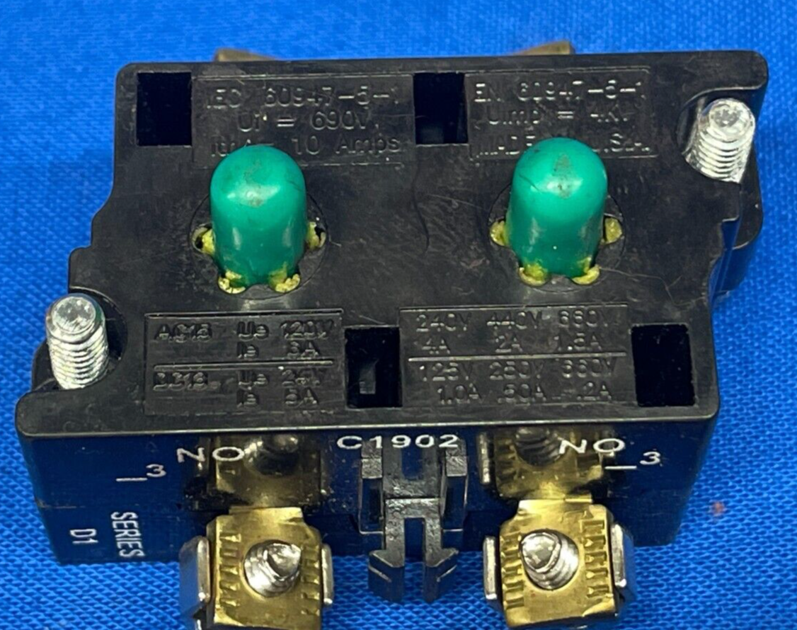 CUTLER HAMMER CONTACT BLOCK 10250T/91000T SERIES D1 | eBay