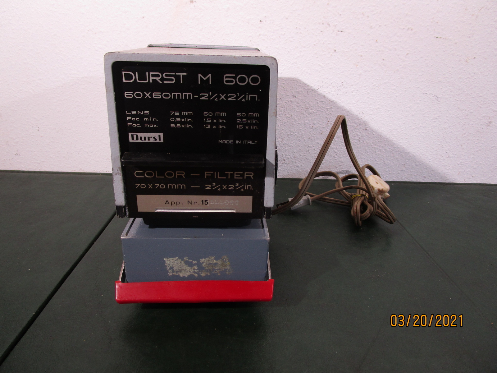 Durst M600 60 x 60mm Condenser Housing | eBay
