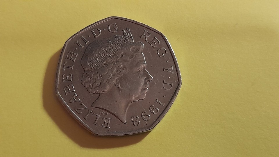 2 (For the price of one) rare 50p coins 1998 | eBay UK