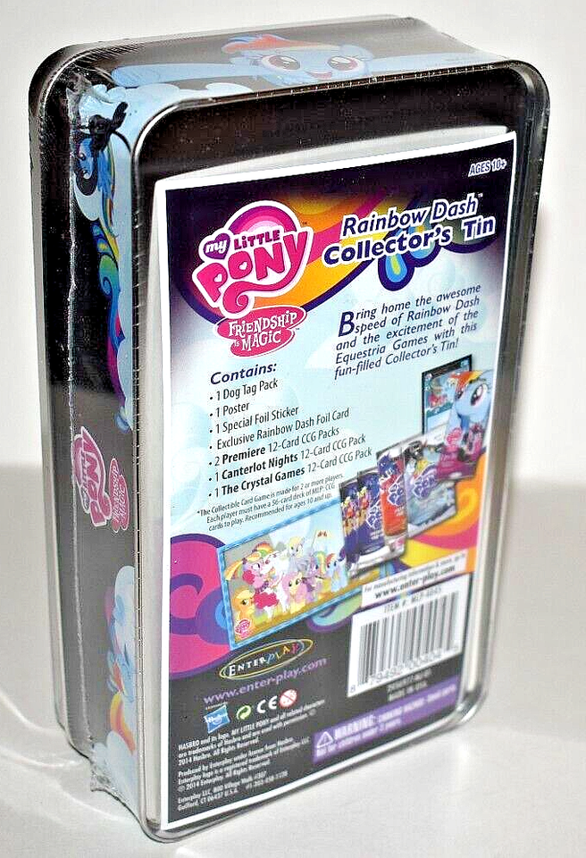 MLP CCG Rainbow Dash Collector's Tin 2014 booster packs poster promo ...