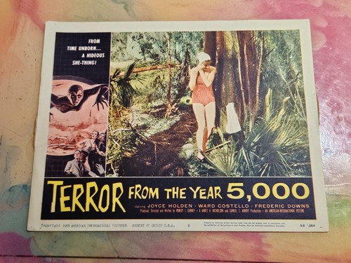 1958 TERROR FROM THE YEAR 5000 Original Lobby Card 11x14 Joyce Holden ...