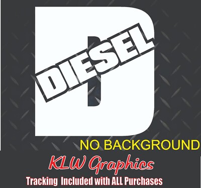 Turbo Diesel Truck D Decal Sticker Crew Cab Soot Def 6.5L 6.6L 6.7L ...