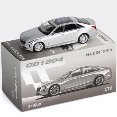 Collectible 1:64 Silver CT6 Sedan Sports Model Diecast Collect Car Zinc ...
