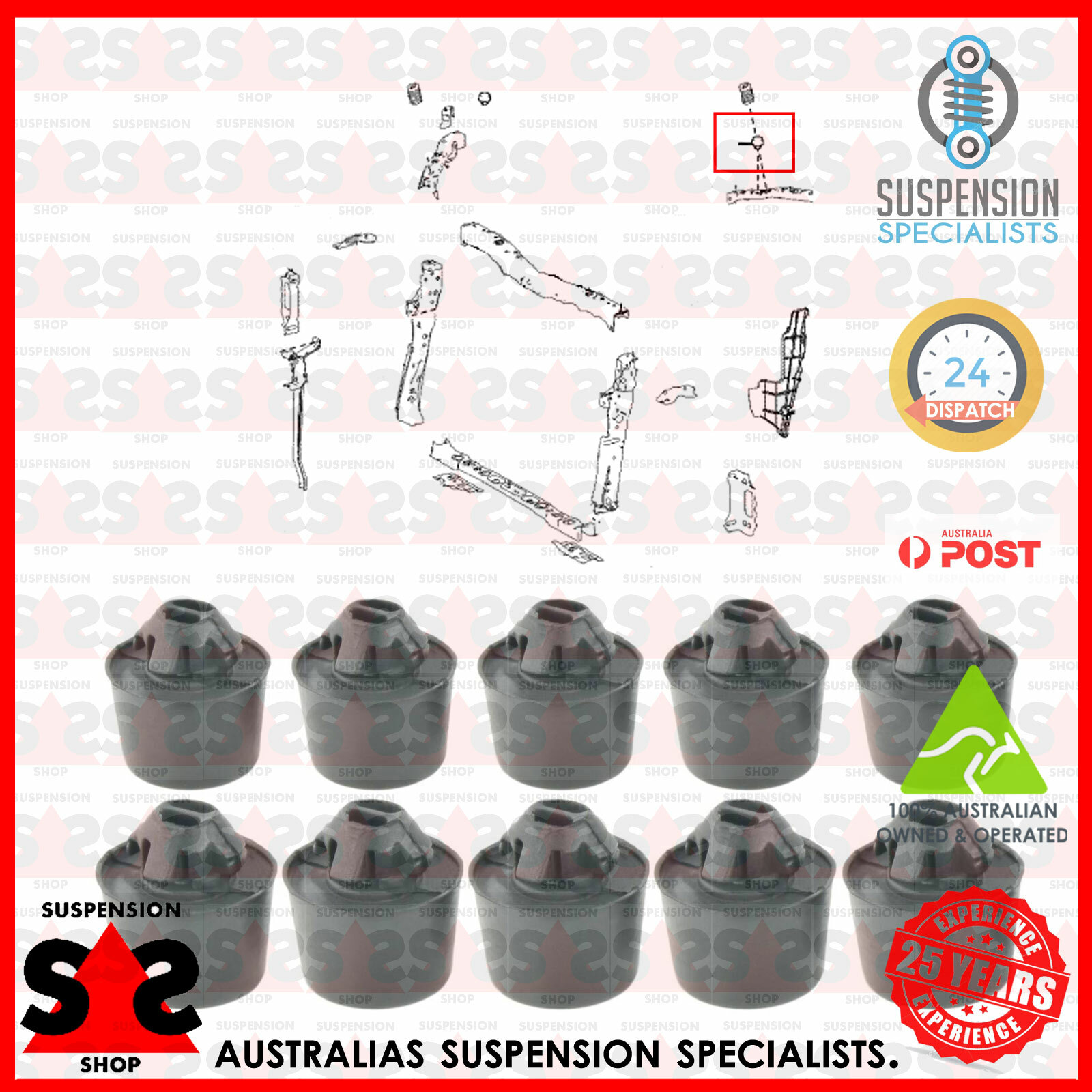 Buffer, Bonnet Suit TOYOTA Camry Saloon (_V5_) 2.5 (ASV50_) CAMRY ...