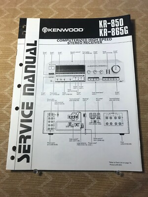 ORIGINAL KENWOOD - KR850 KR865G STEREO RECEIVER - SERVICE MANUAL D1238 | eBay