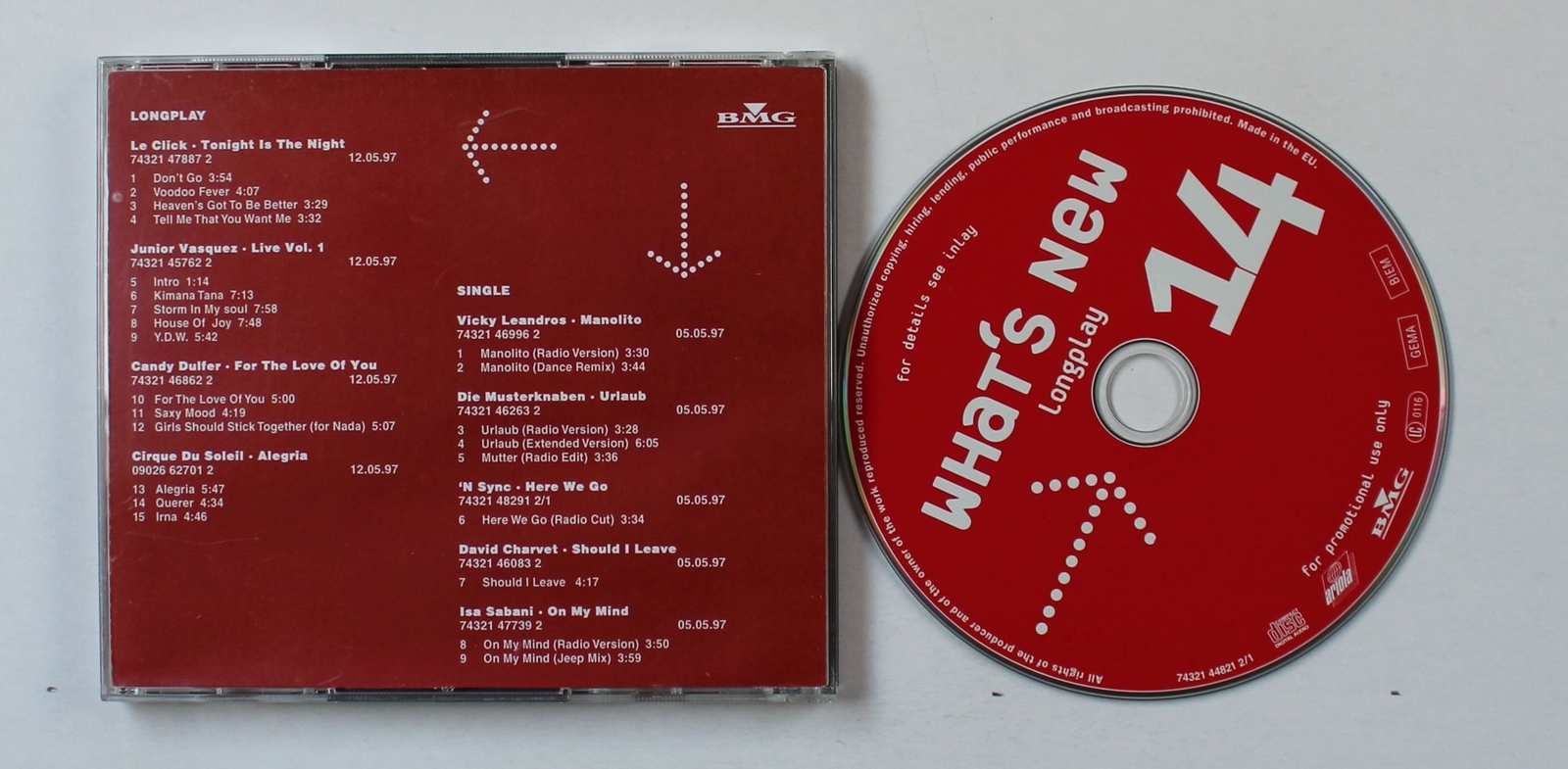 What's New Vol.14 14.04.97 2CD Le Click Candy Dulfer Junior Vasquez 'N Sync | eBay.de