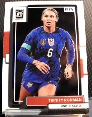 TRINITY RODMAN ROOKIE CARD Women's USA Soccer 2022 DONRUSS OPTIC FIFA ...