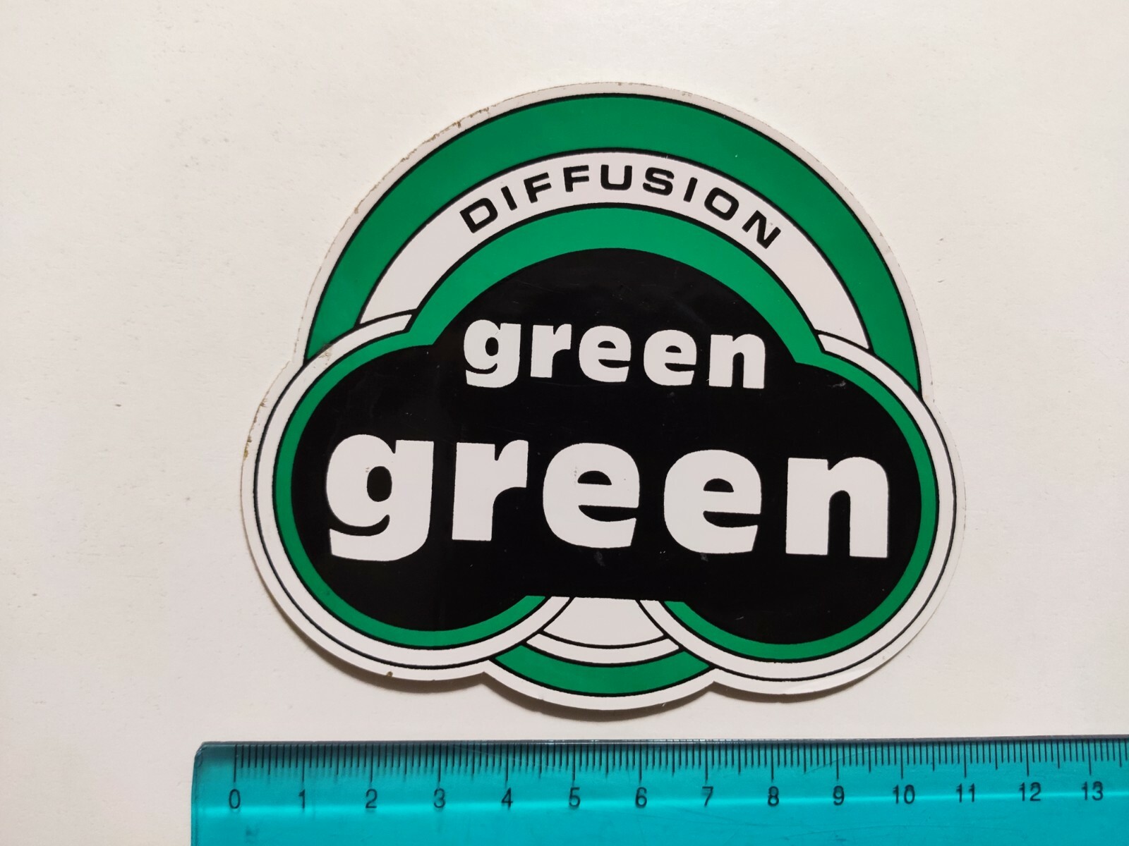 Adhesive Diffusion Green Sticker Autocollant Vintage 80s Original | eBay