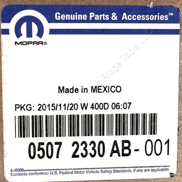 Engine Cooling Fan Assembly Mopar 5072330AB fits 05-07 Chrysler 300 3 ...