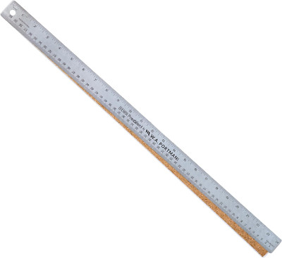 Metal Ruler 24 Inch Cork Back - Stainless Steel Metal Ruler with Cork ...