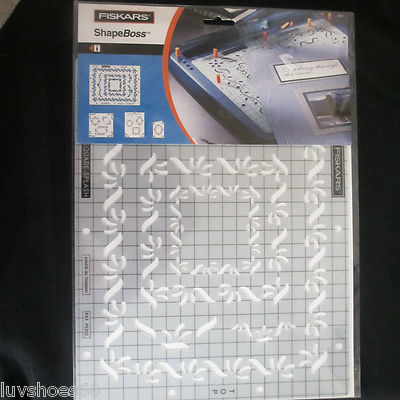 FISKARS Shape Boss Scrap Boss 9x12 Embossing Stencil Square Splash ...