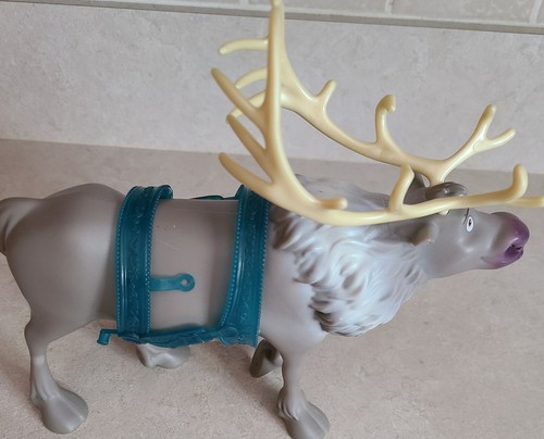 Disney Frozen Kristoff's Reindeer Sven Figure with Blue Harness 2014 ...