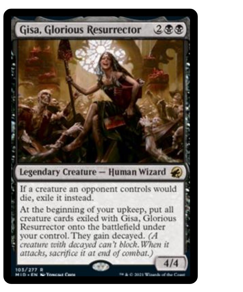 Gisa, Glorious Ressurector+ 10 Random Rares MTG Magic the Gathering ...