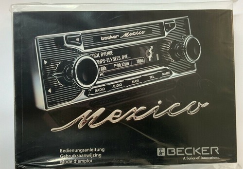 RARITÄT Becker Mexico Retro BEDEDIENUNGSANLEITUNG +Einbau Kit D NL F ...