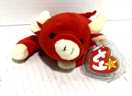 TY BEANIE BABIES: SNORT THE BULL: Date Of Birth May 15, 1995 | eBay