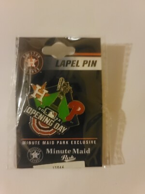 Phillies vs Astros 2022 Lapel Pin Opening Rescheduled Rare Hard to find ...