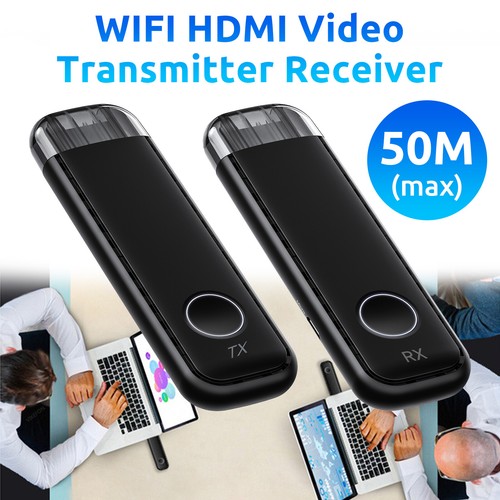 WiFi 5Ghz Wireless HDMI Video Transmitter Receiver Dongle Extender DVD ...