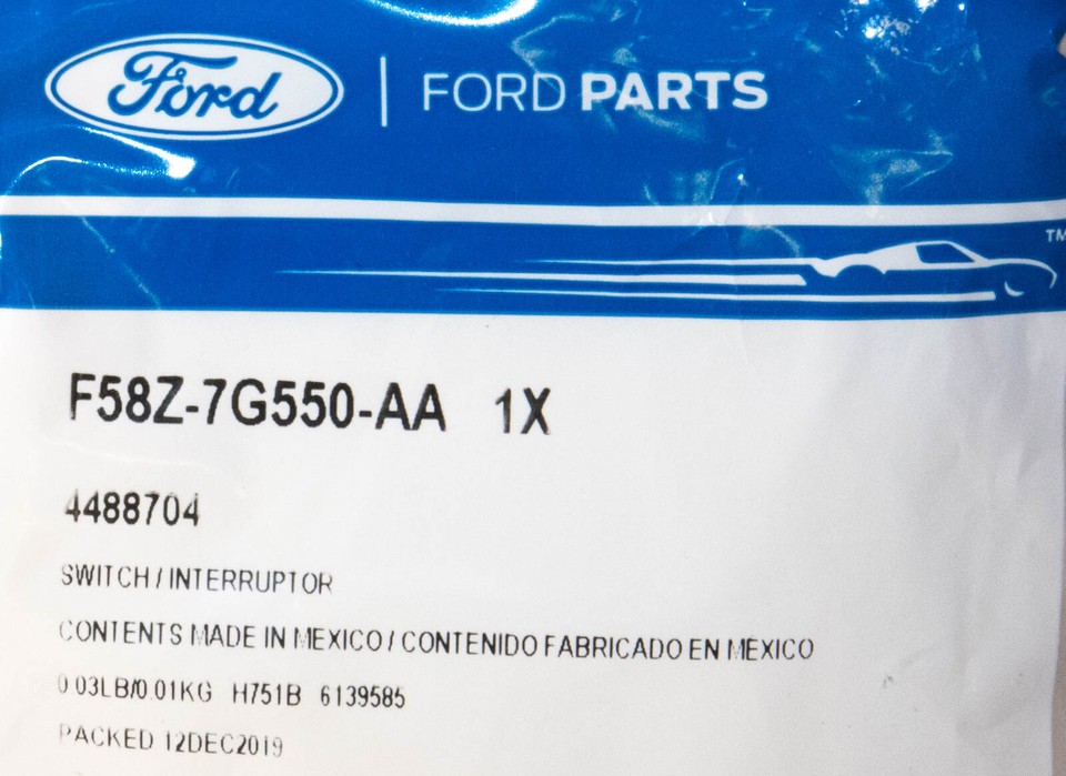 1992-2006 Ford Shift Interlock Overdrive Lockout Control Switch Button ...