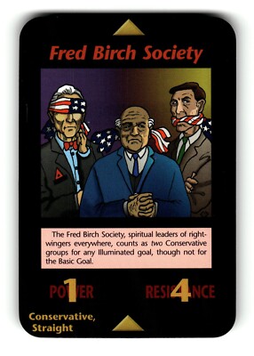 Fred Birch Society Card Base Set INWO Illuminati New World Order Game ...
