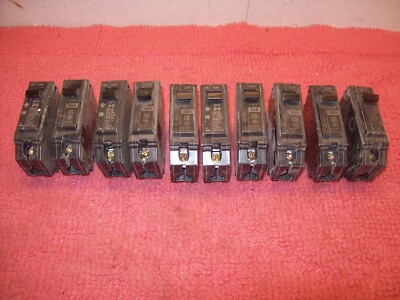 10-Pack! GE THQB1120 CIRCUIT BREAKER 20 AMP 120/240 VAC 1 POLE BOLT ON ...