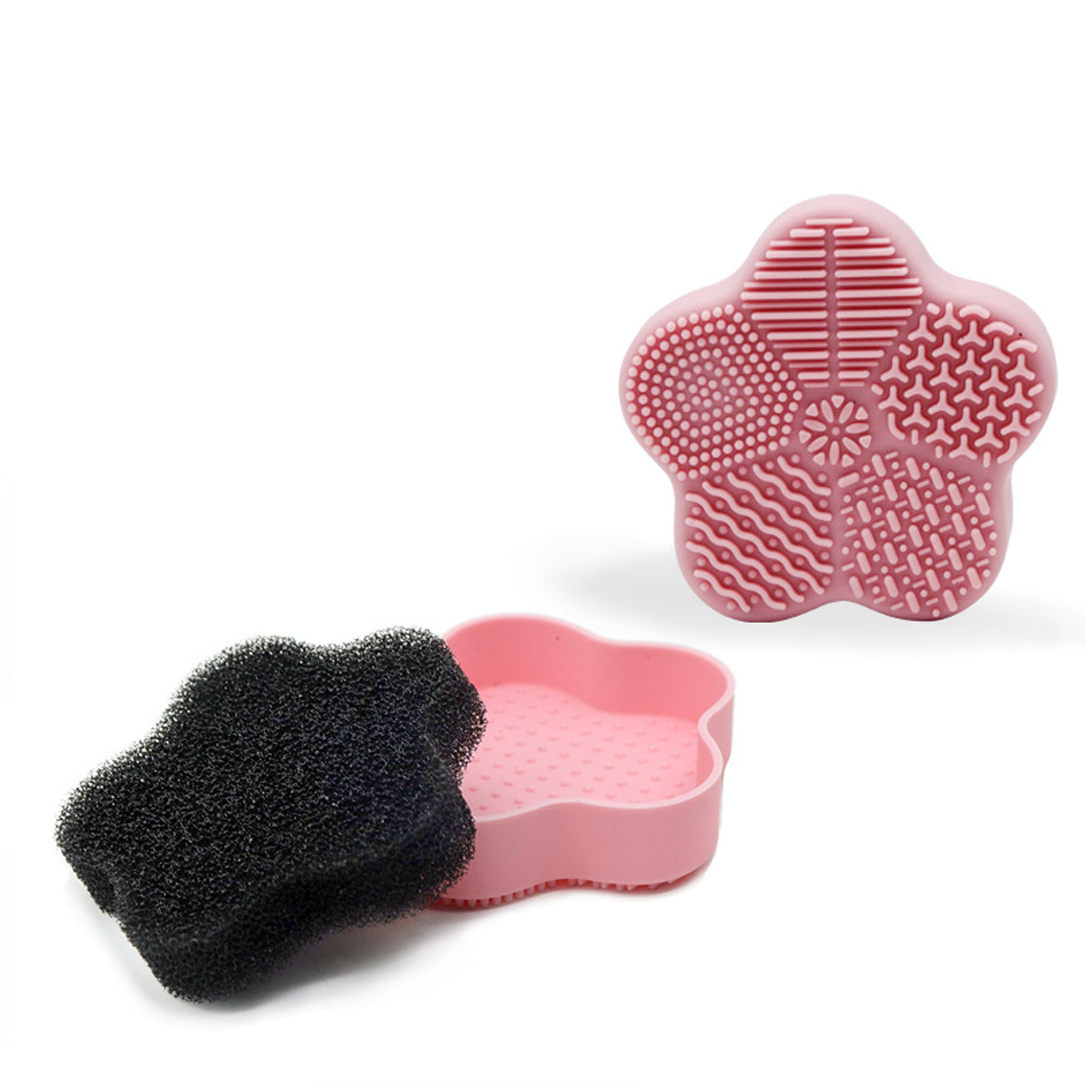 Wash Brush Pad Clear Texture Wash Foundation Brush Cosmetic Cleaner Box ...