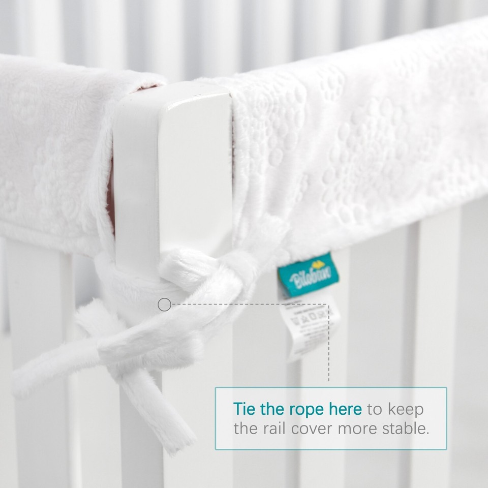 Crib Rail Cover Protector Safe Teething Guard Wrap for Standard Crib ...