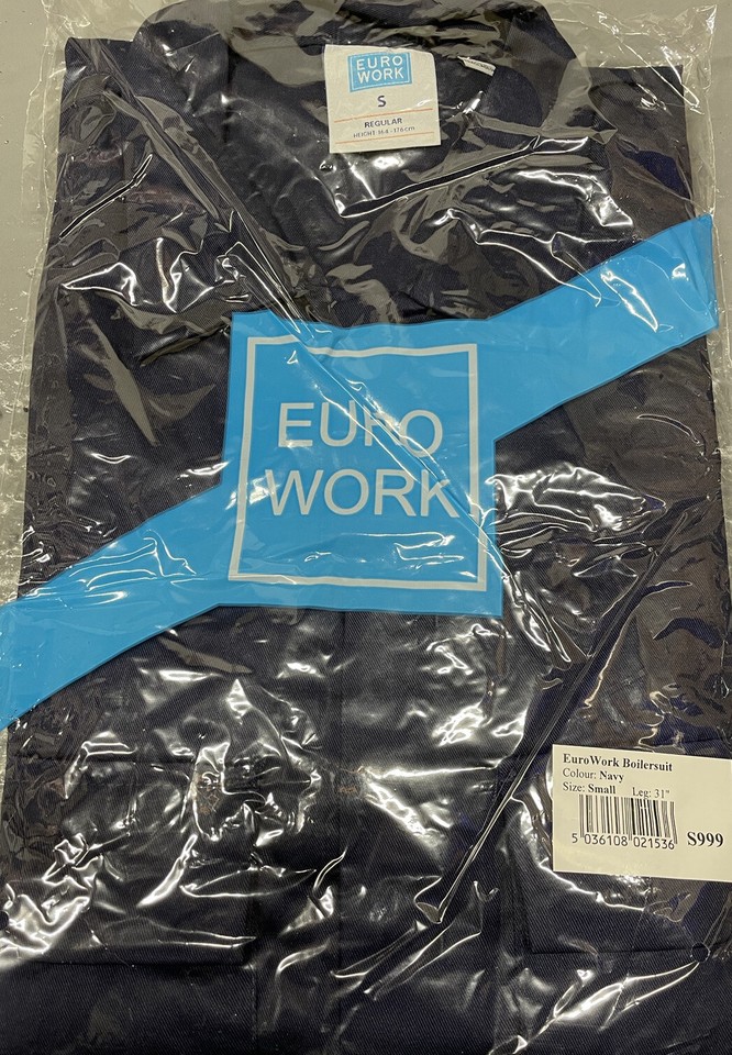 Men's Euro Work Overalls Small Mechanic Boiler Suit - S999 High Quality ...