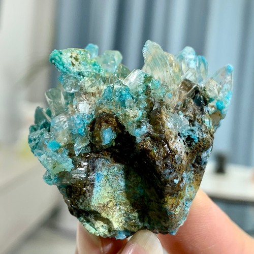 60G New Find Natural Gibbsite Symbiosis Clean Gypsum Cluster Mineral ...